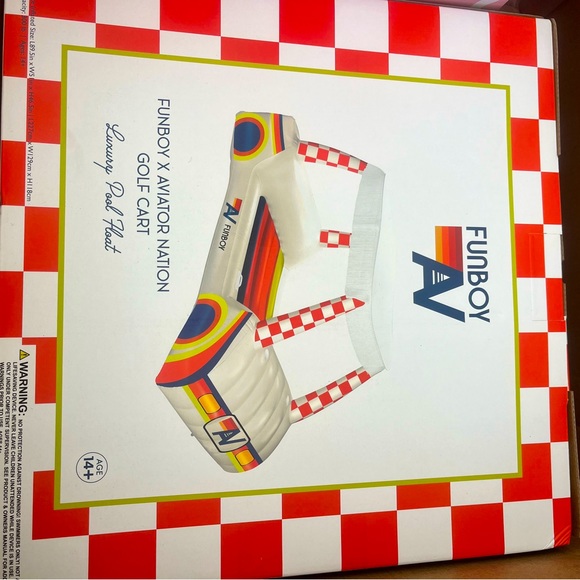 Aviator Nation | Other | Funboy X Aviator Nation Golf Cart Pool Float | Poshmark